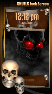 Download Skulls Lock Screen for PC / MAC / Windows