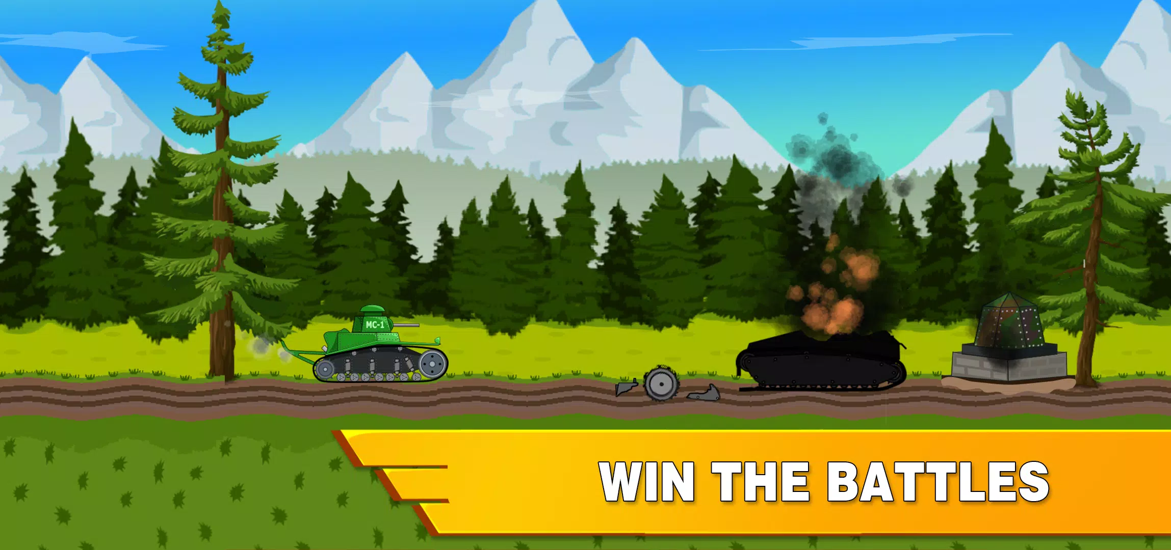 Download Tank Battle War 2d: vs Boss for PC / Windows / Computer