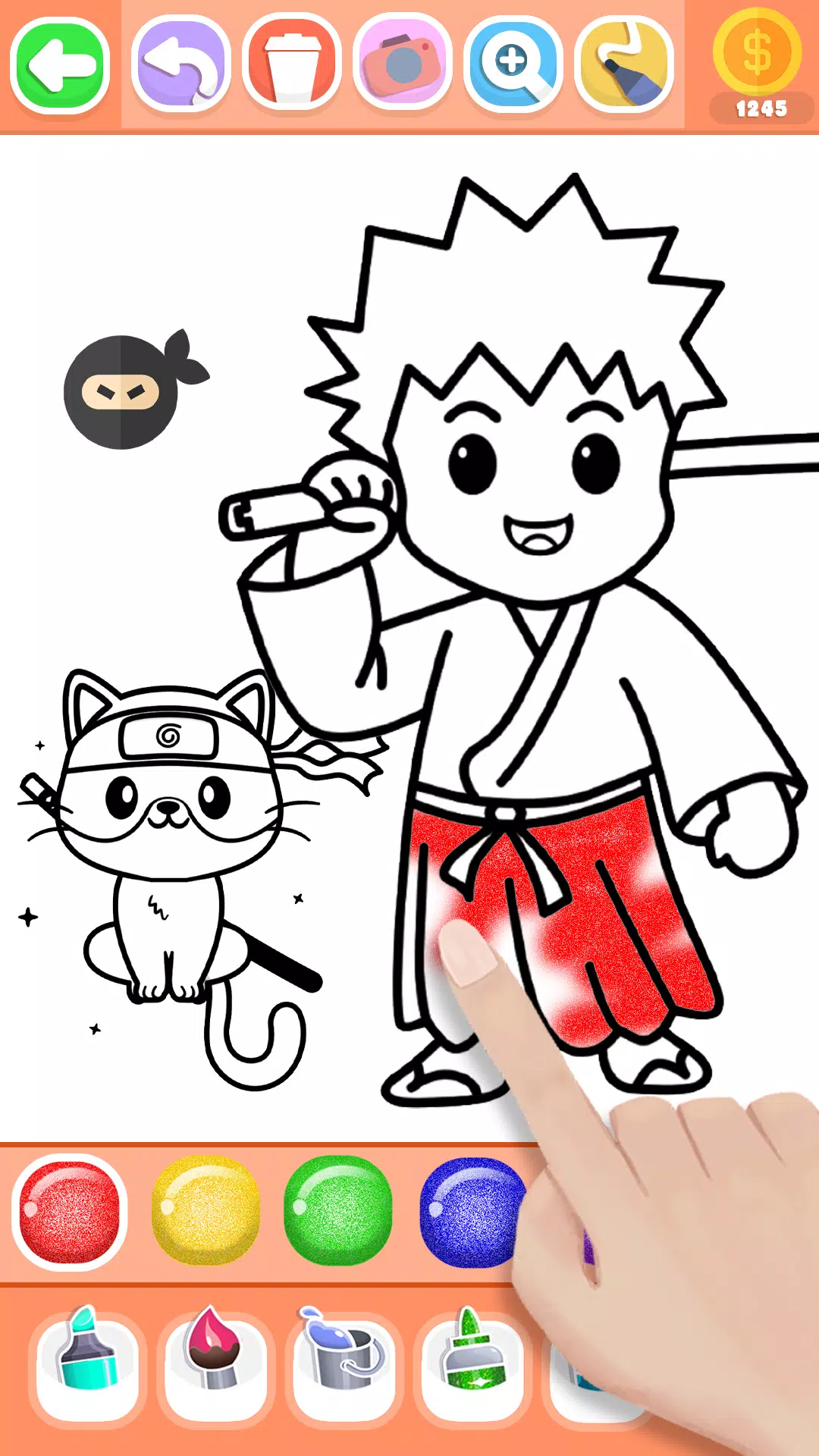 Download Boys Ninja Coloring & Memory for PC / Windows / Computer