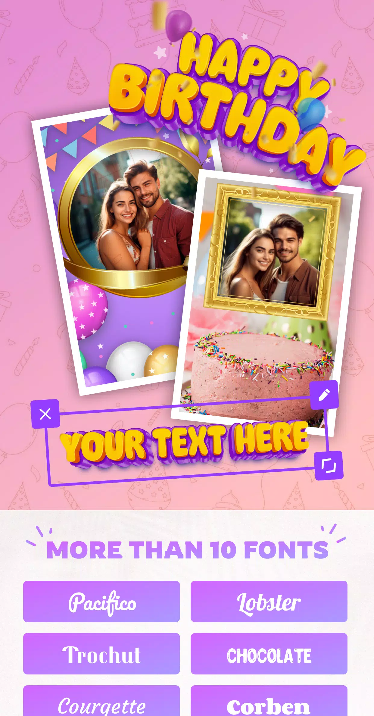 Download Happy birthday photo frame for PC / Windows / Computer